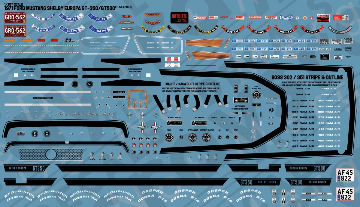 Ford Full Decal Sets – Rays Kits