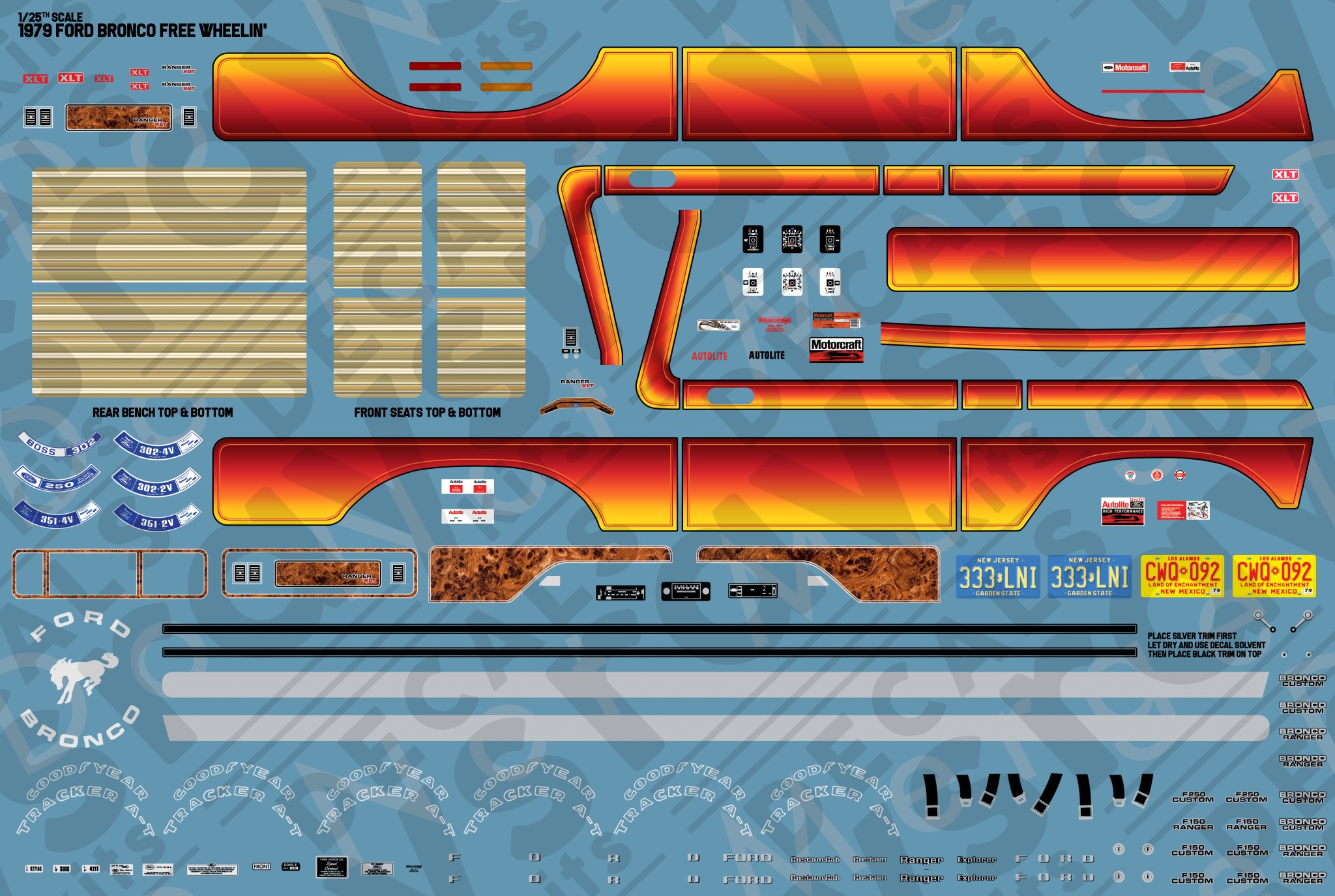 Ford Full Decal Sets – Rays Kits