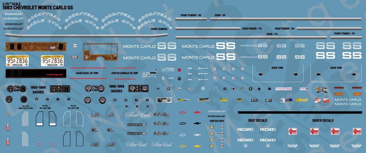 Chevrolet Full Decal Sets – Rays Kits
