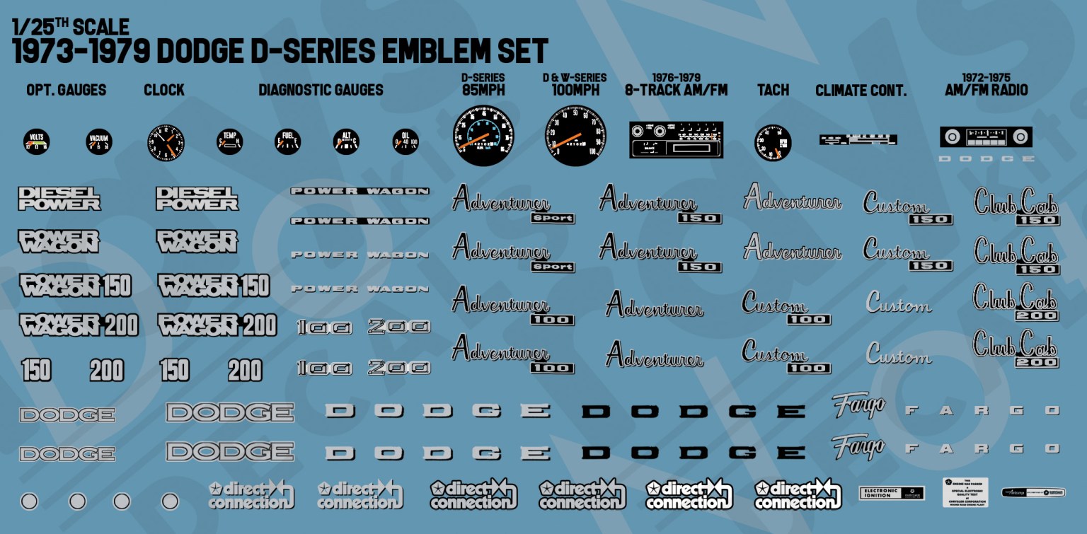 Detail Up Decal Sets – Rays Kits