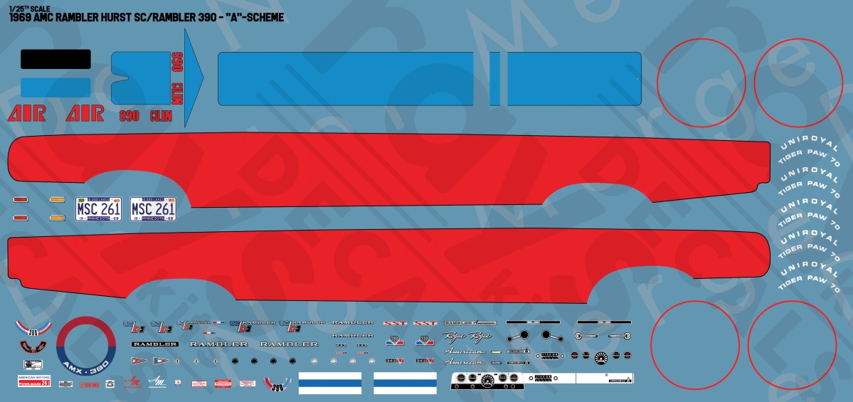 AMC Full Decal Sets – Rays Kits