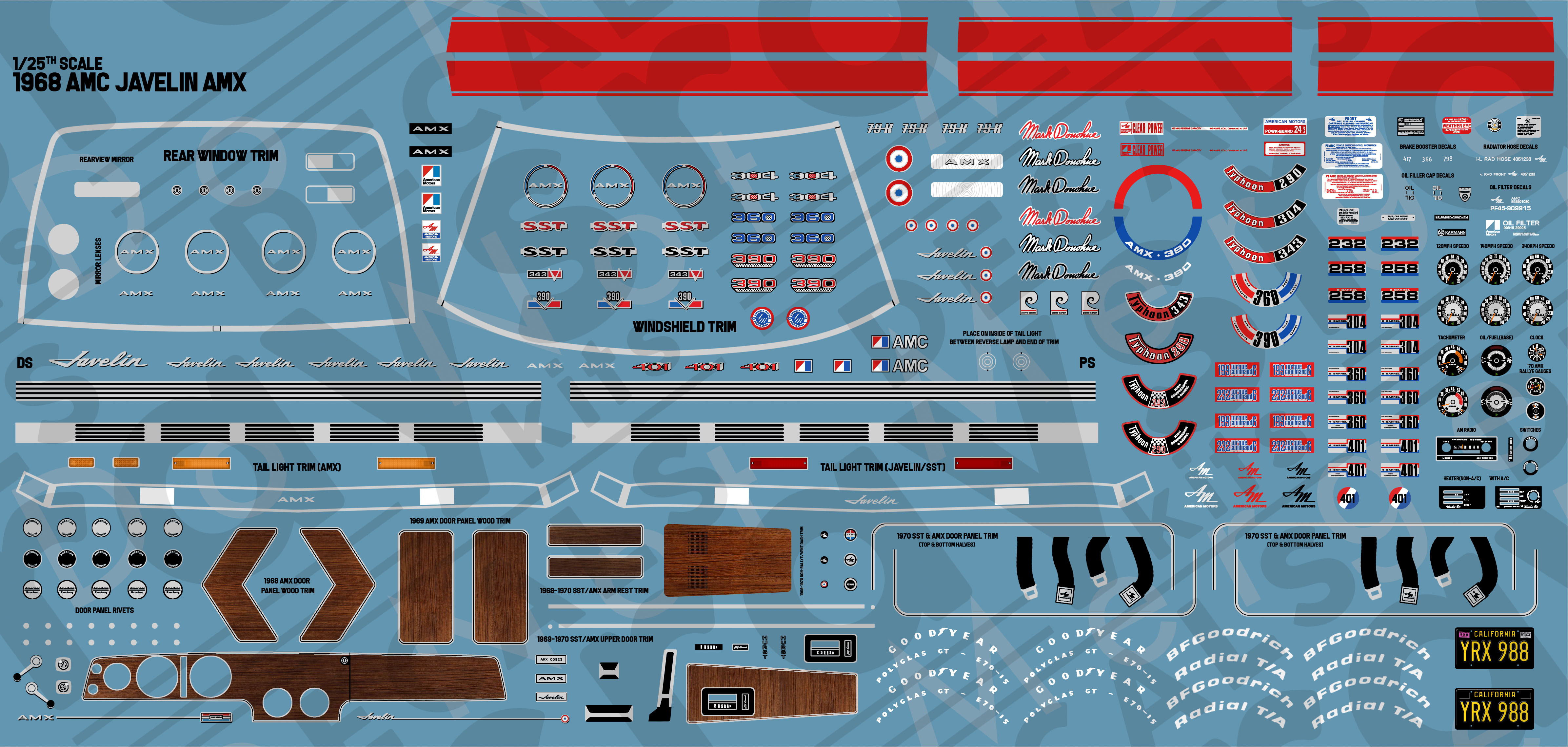Full Decal Sets – Rays Kits